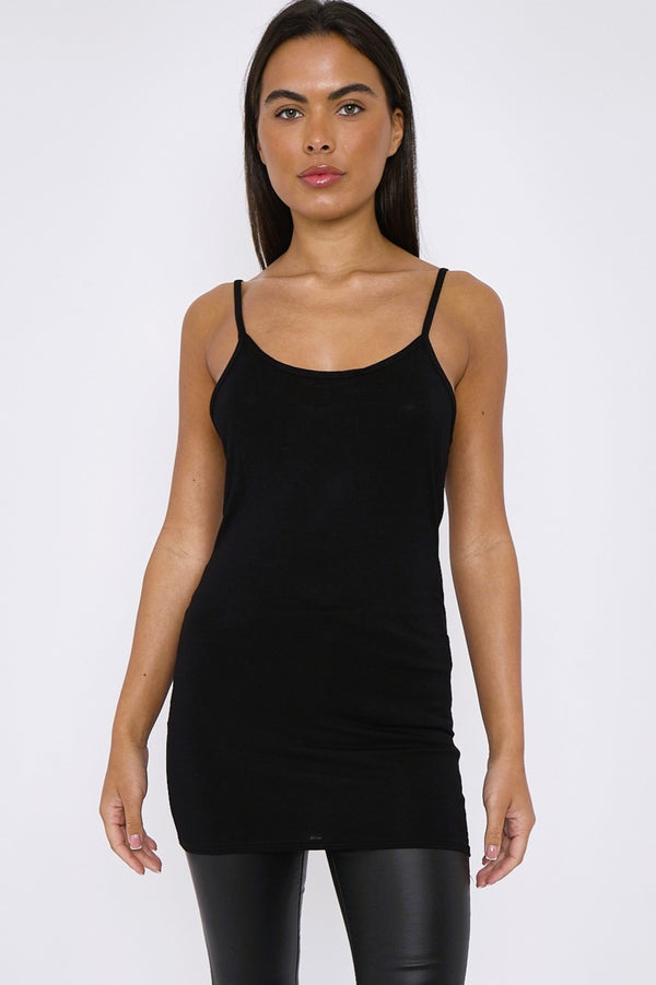 Black Strappy Top - Aftershock London